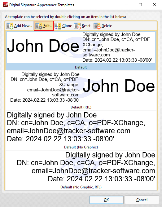 PDF-XChange Co Ltd :: Knowledge Base :: How do I Add Typed Signatures ...
