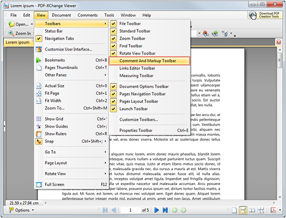PDF-XChange Co Ltd :: Knowledge Base :: How do I highlight search results in PDF-XChange Viewer?