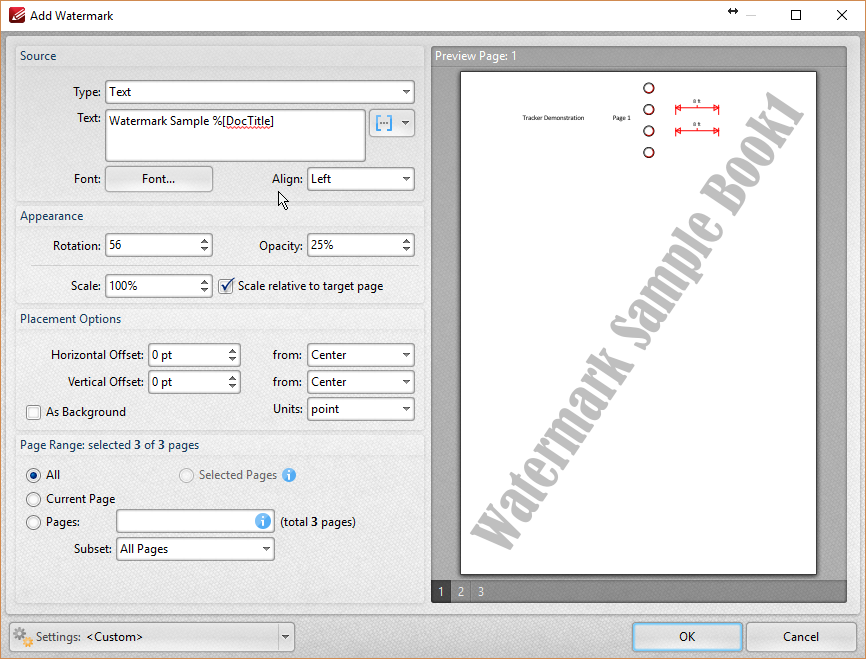PDF-XChange Co Ltd :: Knowledge Base :: How do I add a watermark to ...