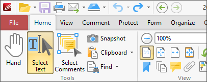 PDF-XChange Co Ltd :: Knowledge Base :: How do I select columns instead ...