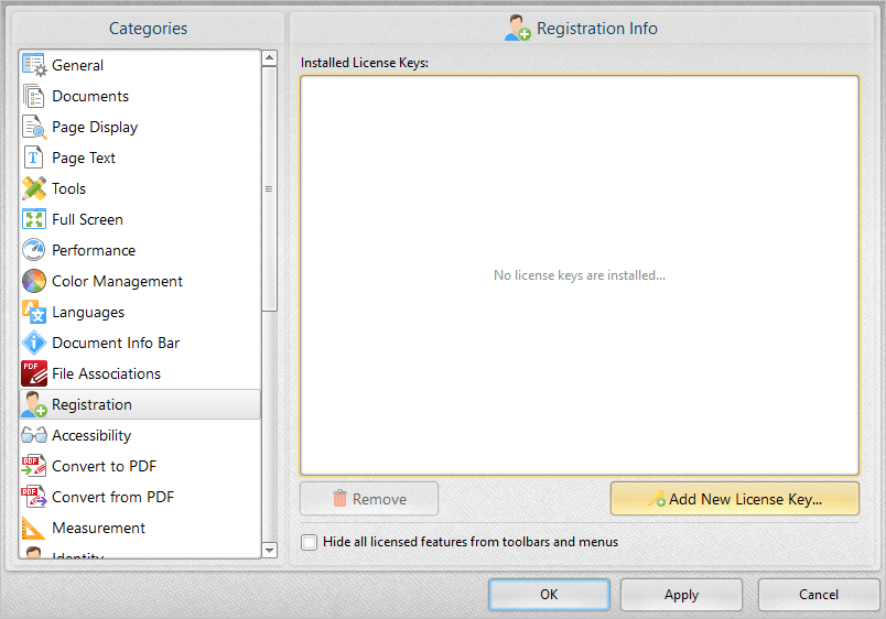 PDF-XChange Co Ltd :: Knowledge Base :: How do I enter serial keys ...