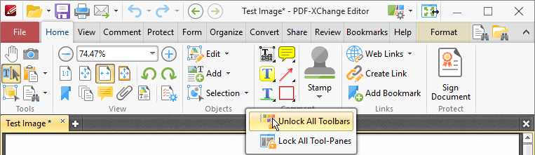 PDF-XChange Co Ltd :: Knowledge Base :: How Do I Customize toolbars in ...
