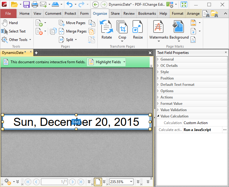 PDF-XChange Co Ltd :: Knowledge Base :: Advanced Dynamic Stamp Creation