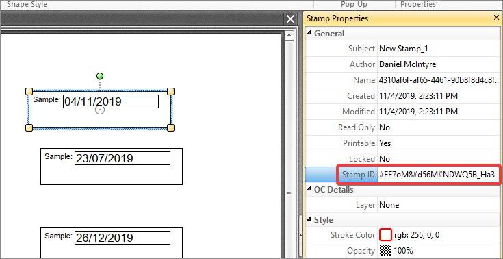 PDF-XChange Co Ltd :: Knowledge Base :: Advanced Dynamic Stamp Creation