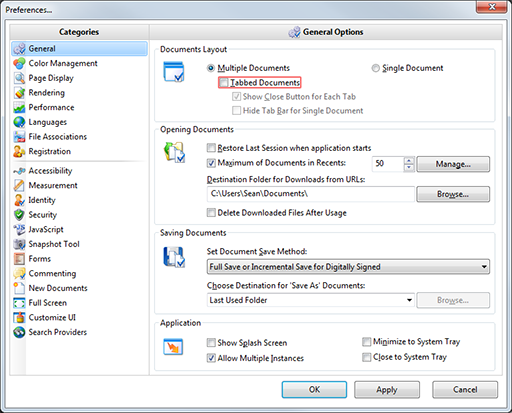 PDF-XChange Co Ltd :: Knowledge Base :: How do I view two documents at ...