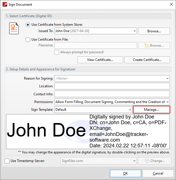 PDF-XChange Co Ltd :: Knowledge Base :: How do I Add Typed Signatures ...